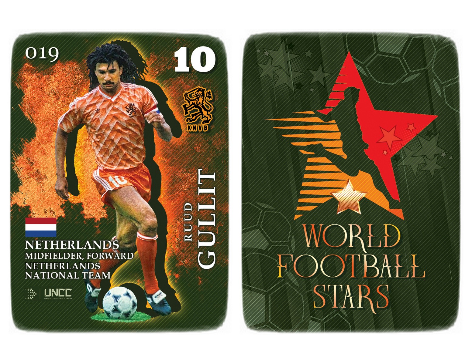 RUUD GULLIT, Netherlands National Team – Unique Collectible Cards